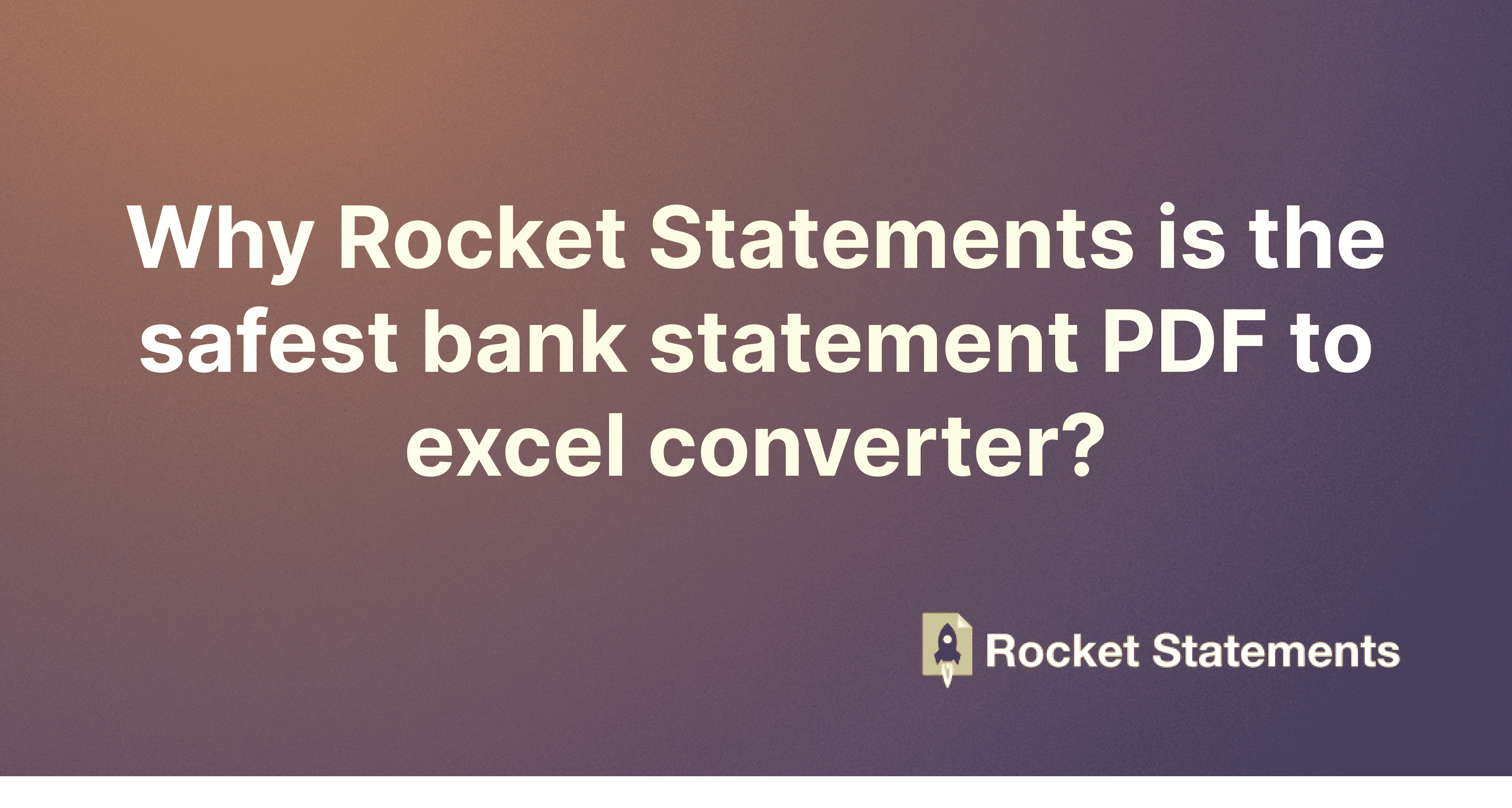 Protect Your Financial Data: Why Rocket Statements is the Safest bank ...