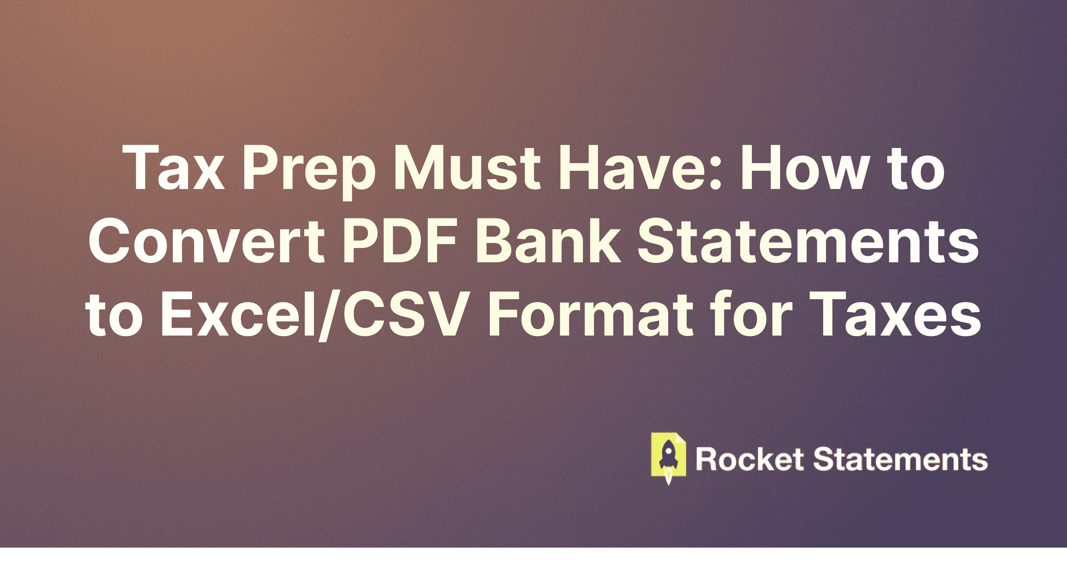 Tax Prep Must Have: How to Convert PDF Bank Statements to Excel/CSV ... Tax Prep Must Have: How to Convert PDF Bank Statements to Excel/CSV ...