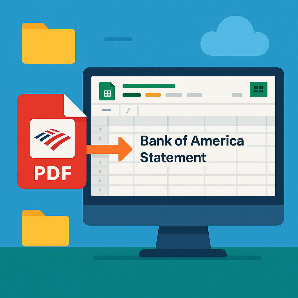 How to Convert Bank of America Statements from PDF to Excel & CSV (Step ...